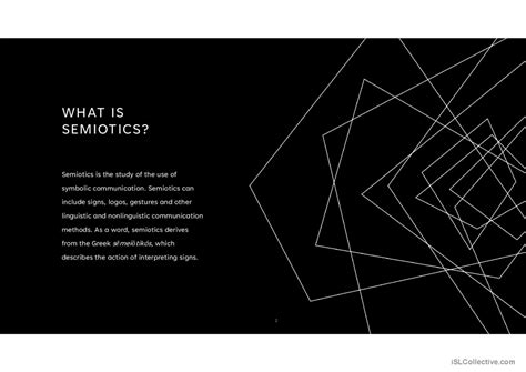 Semiotics Language Contribution To… English Esl Powerpoints