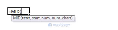 How To Use Mid Function In Excel 3 Examples Exceldemy