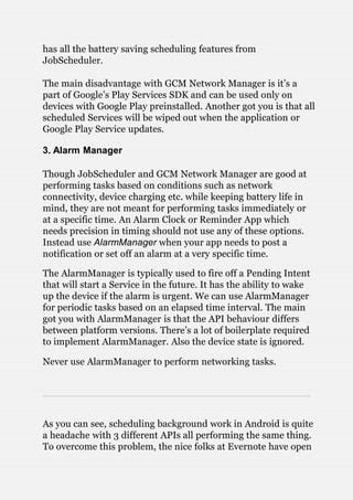 Easy Job Scheduling With Android PDF