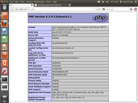cách cài đặt apache2 với php5 và hỗ trợ mysql trên ubuntu 11 10 lamp