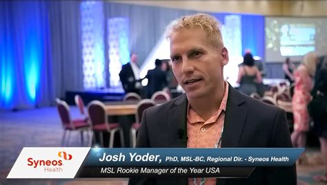 Josh Yoder Phd Msl Bcawards Testimonial Medical Science Liaison Society