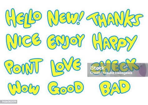 자주 사용 되는 영어 단어 세트 필기 Pop 스타일 벡터 일러스트 레이 션 0명에 대한 스톡 벡터 아트 및 기타 이미지 0명 디자인 모던 양식 Istock