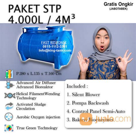 Septic Tank Biotech Stp 4000 Liter 4m3 Di Kota Jakarta Barat Dki Jakarta