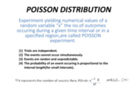 SOLUTION Poisson Distribution With Practice Questions Studypool