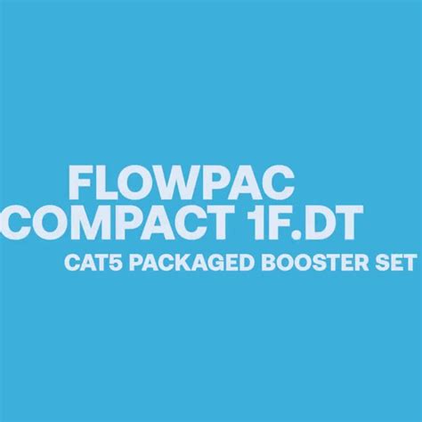 [video] Flowtech Water Solutions On Linkedin Flowtech Flowpac Waterbooster Boosterset