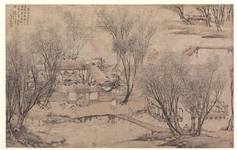 明 李士达 石湖元宵图纸本33 3 x 53CM国画超高清大图原图扫描真迹全图书画图片下载