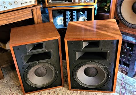 Klipsch Heresy Ii Vintage Speakers Walnut Oiled Cabinet Hii Wo Usa