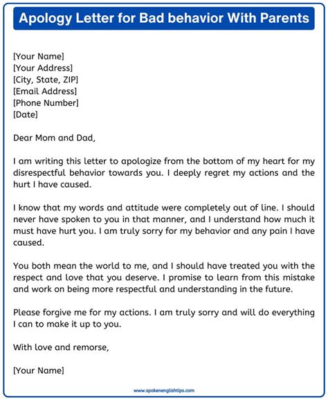 15 Apology Letters For Bad Behavior Samples