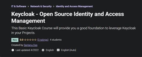 Keycloak Open Source Identity And Access Management