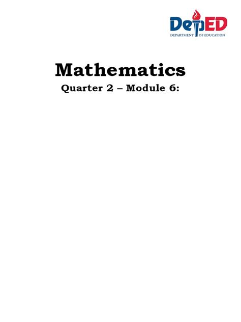 Mathematics Quarter 2 Module 6 Pdf Decimal Numbers Mathematics Quarter 2 Module 6 Pdf Decimal Numbers