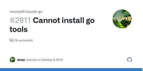 Cannot Install Go Tools Issue 2811 Microsoft Vscode Go GitHub