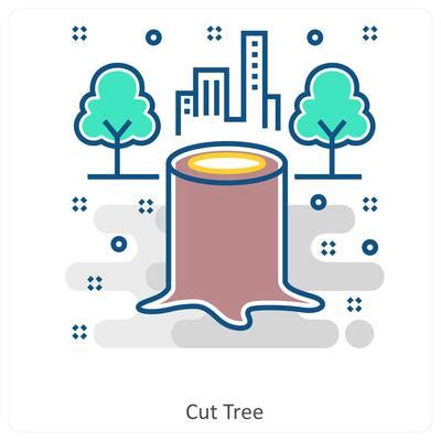 Tree Cutting Vector Art Icons And Graphics For Free Download