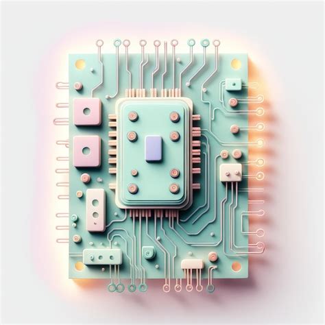 Circuit Board Computer Motherboard Premium Ai Generated Vector