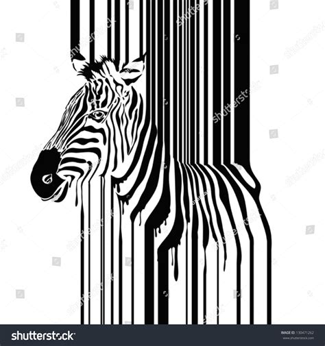 Zebra Barcode Vector Illustration Stock Vector Royalty Free 130471262 Shutterstock