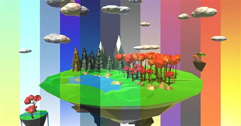 16 Unique Stylised Cartoon Gradient Skybox 3d Environments Unity Asset Store