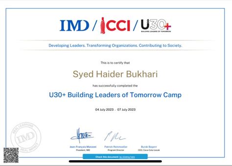 Syed Haider Ali Shah Bukhari On Linkedin Proudlycci U30 Leadersoftomorrow Leadership
