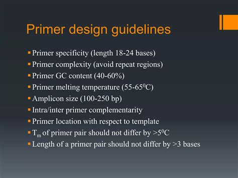 Primer Designing For Pcr And Qpcr And Their Applications Ppt
