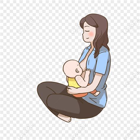 모유 수유에 앉아 Png 일러스트 무료 다운로드 Lovepik