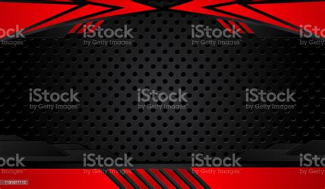 어두운 회색 원형 메쉬 디자인 현대 미래 배경 벡터 일러스트 레이 션에 추상 빨간색 화살표 0명에 대한 스톡 벡터 아트 및 기타 이미지 Istock