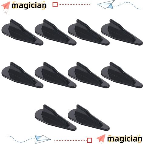 Magic 10pcs Diffuser Shark Fin Kit Black 78 25mm Carbon Fiber 80 25mm Abs Car Radio