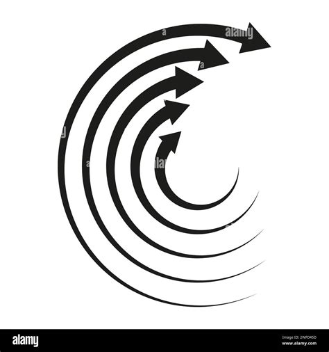 Rotating Arrows Concentric Radial And Circular Arrow Element Cycle Cyclical Cursor Pointer