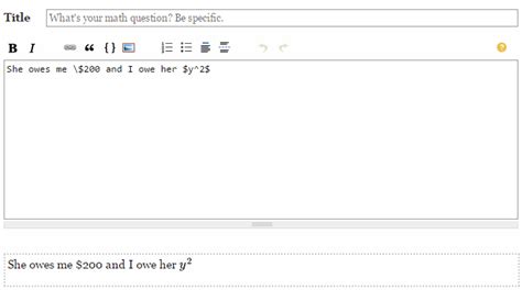 Mathjax Latex Fails For Dollar Sign Stack Overflow