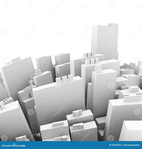 Centre Of The City Conception Stock Illustration Illustration Of