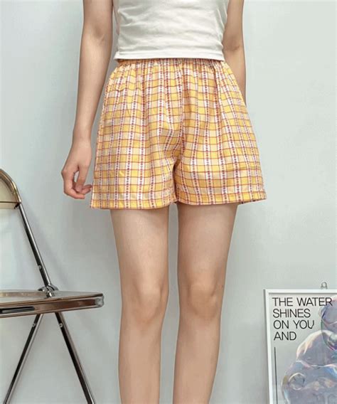 투앤드 [휴가룩추천 파자마팬츠] 여름 휴양지 반바지 비키니 커버업 휴가반바지 잠옷반바지 꽃반바지 패턴팬츠 체크반바지 핑크 엘로우 위시버킷