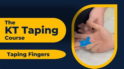 How To Kt Tape Hypermobile Fingers Youtube