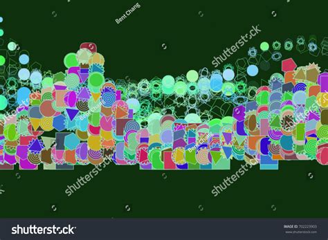 Shape Mixed Abstract Background Pattern Vector Stock Vector Royalty Free 702223903