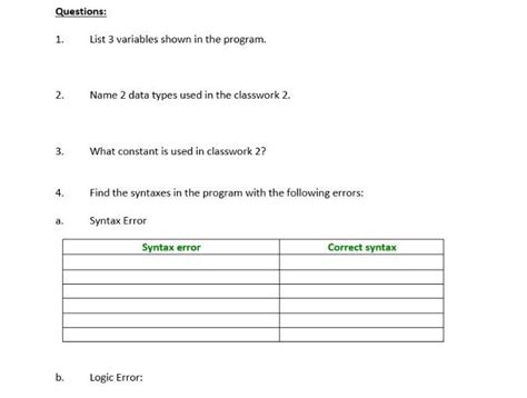 Solved Task 5 Total 25 Marks There Are Several Errors