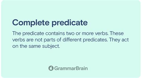 What Is A Predicate Definition Types Examples Simple Compound More Grammarbrain