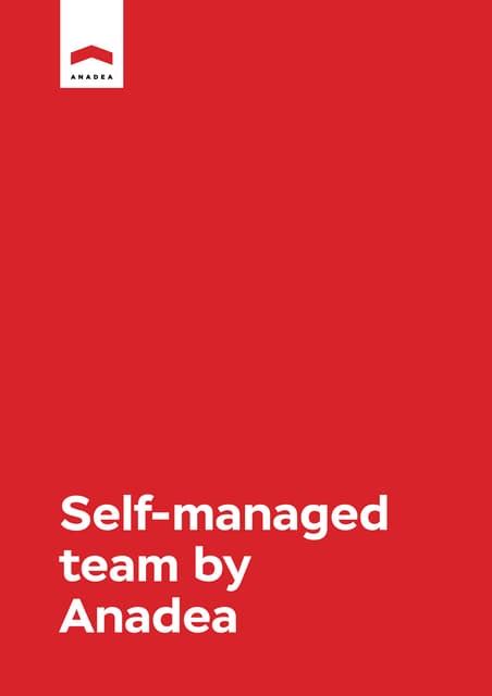 Anadea Self Managed Software Development Team Pdf