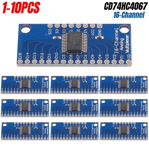 1 10pcs Cd74hc4067 Modulo Scheda Breakout Multiplexer Digitale