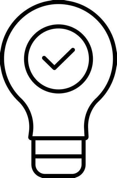 Premium Vector Approved Idea Outline Vector Illustration Icon