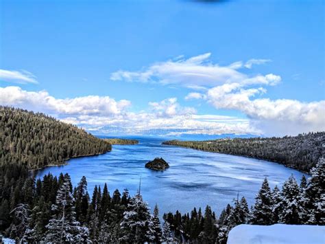 Emerald Bay State Park In Lake Tahoe Stock Image Image Of Winter