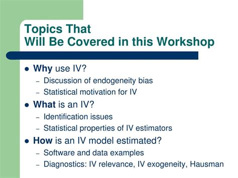 Ppt Instrumental Variables Estimation With Examples From Criminology