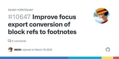 Improve Focus Export Conversion Of Block Refs To Footnotes · Issue