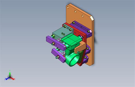 液压夹具 Step 模型图纸下载 懒石网