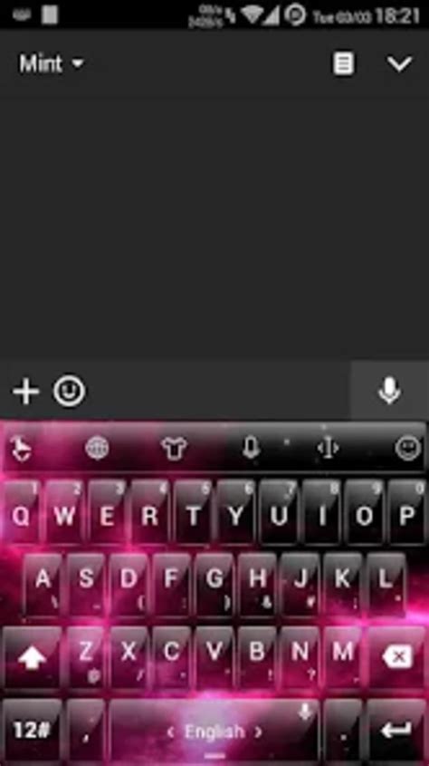 Android 용 Keyboard Theme Glass Nebula 다운로드