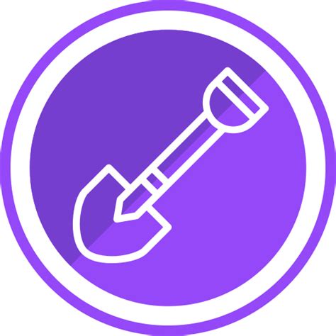 건설 파기 삽 작업자 공구 건설 및 장비 아이콘