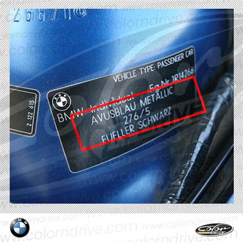 Find My Bmw Color Code Color N Drive