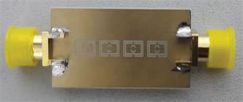 Fabricated Sensor On Ro4003c Substrate A The Top Plane With The