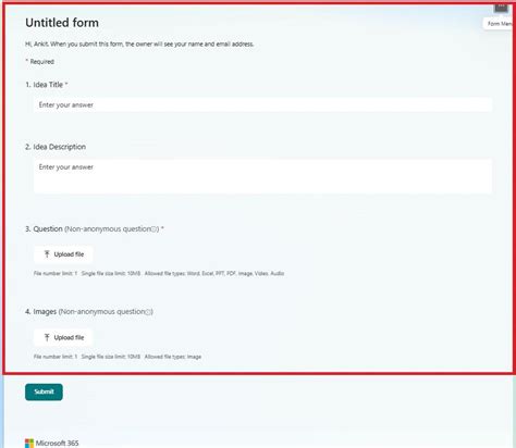 After Creating A Microsoft Form You Will Receive A Form Link To Get The Form Link Click On