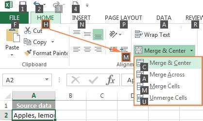Merge And Combine Cells In Excel Without Losing Data Excel Cell Combination
