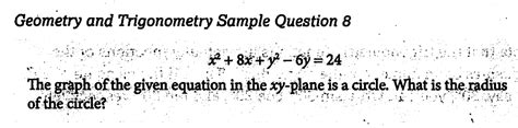 Geometry And Trigonometry Sample Question 8 R Dsats