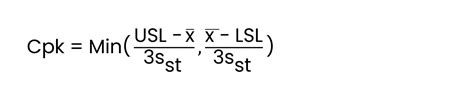 What Is Critical Process Capability Cpk Practitioners Example