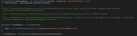 xrm sdk messages deleterequest emre gÜlcan