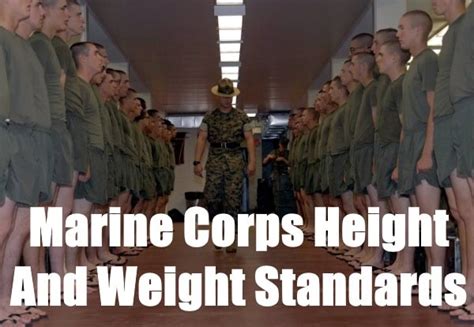 Marine Corps Usmc Height And Weight Standards For 2026