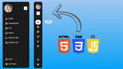 How To Create Side Bar Using Html Css Abu Talib Htmlcss Javascript
